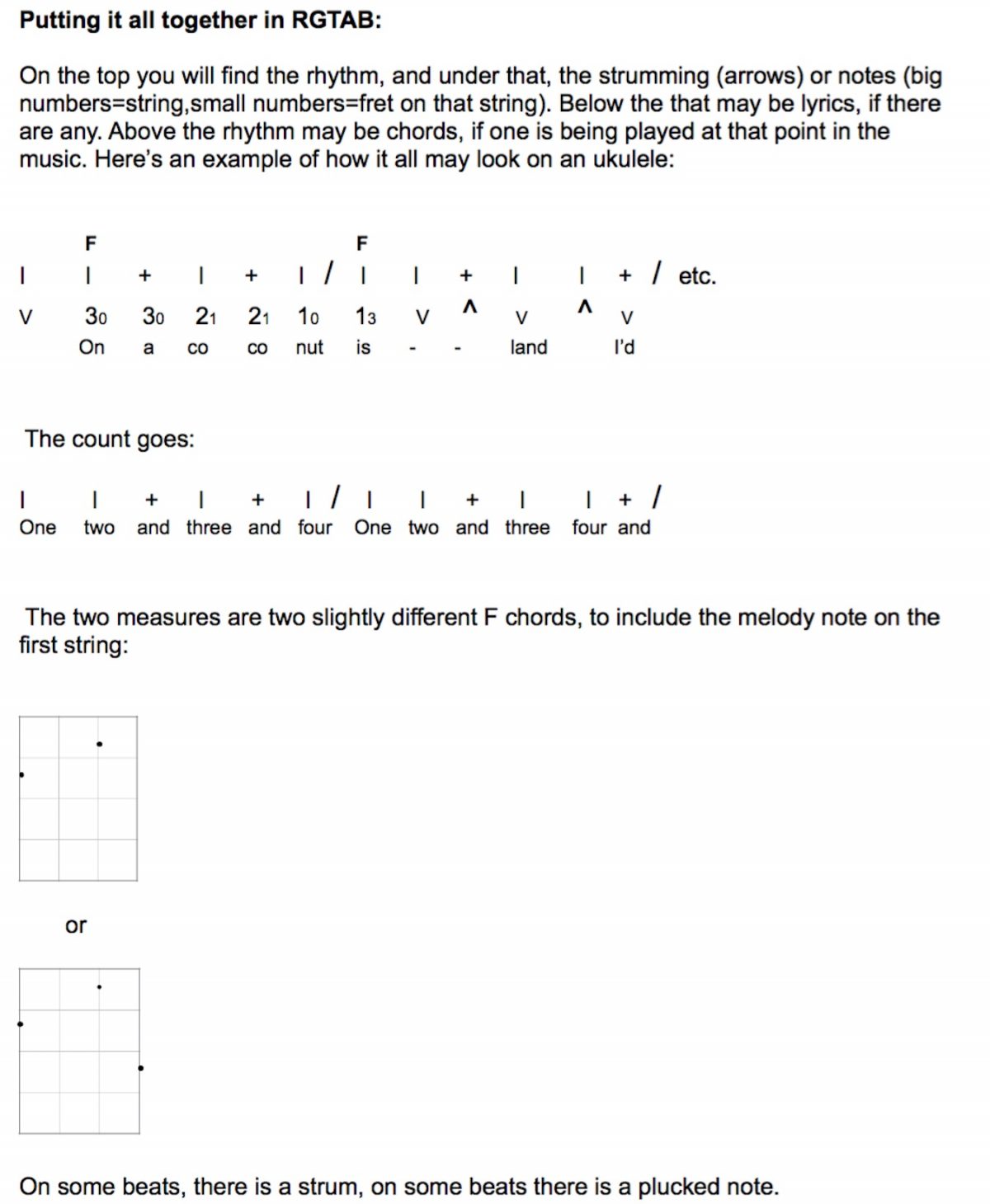 Ron’s Tab System – Learn Your Frets